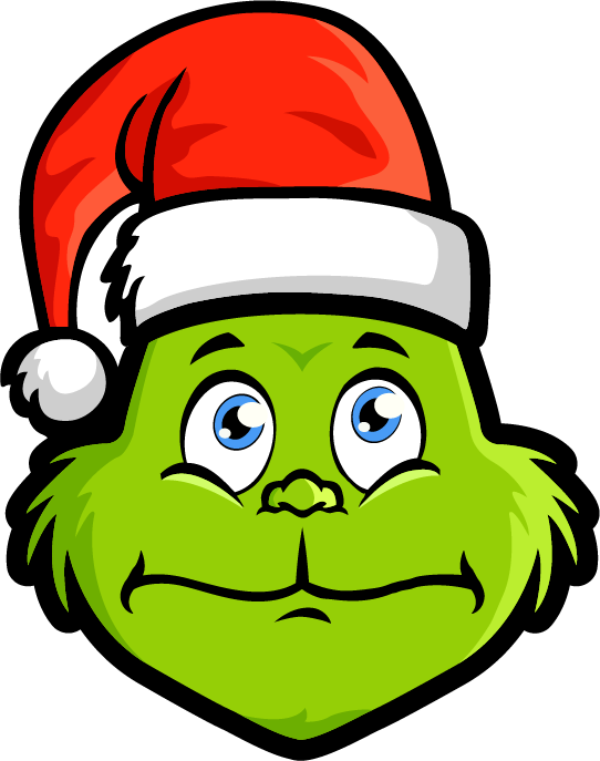 Grinch sad face SVG - Zac Digitizing