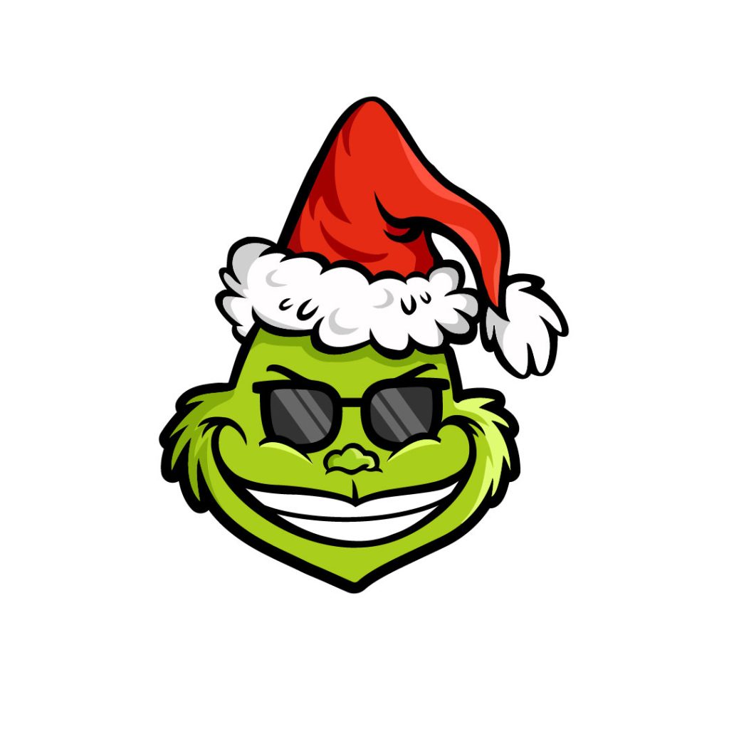 Grinch Smart Face SVG File - Zac Digitizing